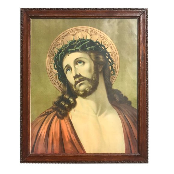 Fridolin Leiber | Art | Antique Framed Fridolin Leiber Of Ecce Homo ...